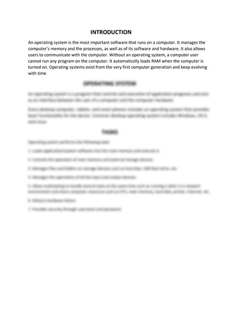 SOLUTION What Is Operating System And What Are The Main Tasks Of Operating System Studypool