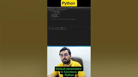 Default Arguments In Functions Coding Pythonforbeginners Python Programming Youtube