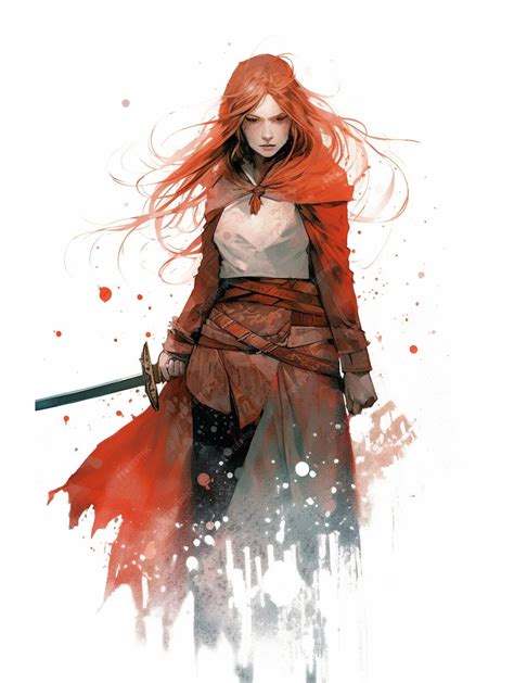 Premium Ai Image Swordswoman Saga Illustrations Of Fearless Female Warriors Fantasy Characters