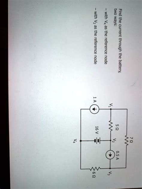 two ways with v as the reference node with v4 as the reference node
