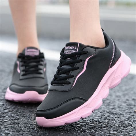 Pu 가죽 캐주얼 운동화 여성용 패션 경화 신발 봄 겨울 단색 신발 2022 Aliexpress