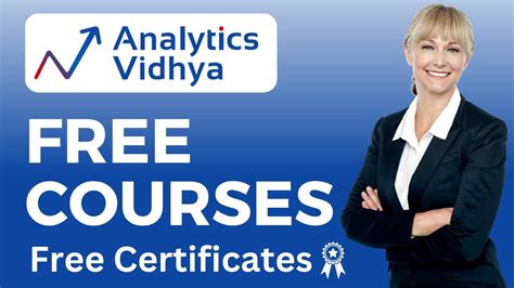 analytics vidhya free courses with certificate youtube