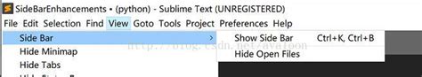 sublime text3必备插件：侧边栏工具 sidebarenhancements csdn博客