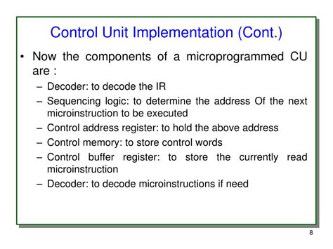 Ppt Control Unit Operation And Microprogramming Chap 16 And 17 Of Coanda Dr Farag Powerpoint