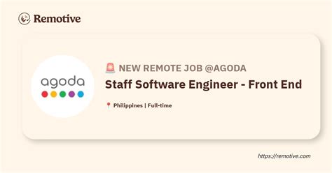 Hiring Staff Software Engineer Front End Agoda