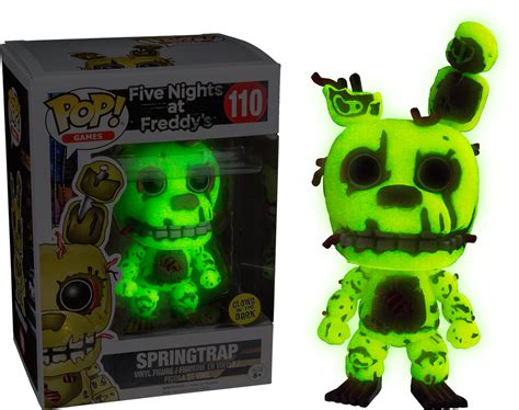 Springtrap Glow In The Dark Pop Vinyl Figure Five Nights At Freddys