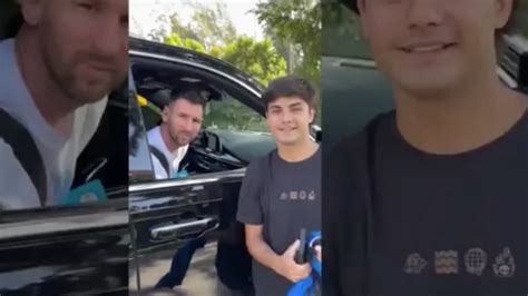 Watch Messi Stops In Middle Of Street To Greet Fans As Usa