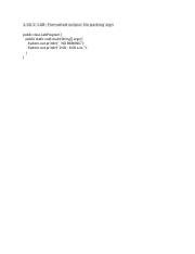 1 40 1 LAB Formatted Output No Parking Sign Docx 1 40 1 LAB Formatted Output No Parking