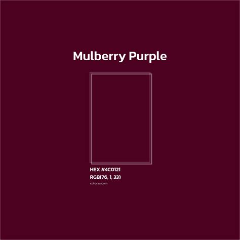 Mulberry Purple Complementary Or Opposite Color Name And Code 4c0121