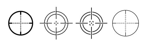 sniper aim pointer weapon targeting pointers vector image
