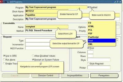 Oracle Concepts For You How To Create Concurrent Program In Oracle Applications