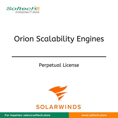 Solarwinds Additional Polling Engine For Solarwinds Unlimited Licenses Softech Store