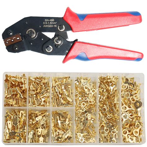 Male Female Wire Connector Mm Electrical Crimp Terminals Spade Assorted Kit Wire