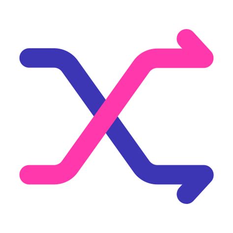 Shuffle Arrows Generic Color Outline Icon