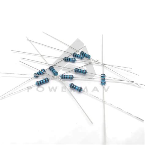 10pcs 1k Ohms 5 Band 1 4w Metal Film Resistor 1 Ohm For Pcb Breadboard