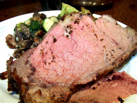 Prime Rib Roast Beef With Fresh Garlic And Rosemary Recipe