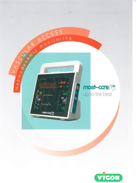 Brochure Vygon Mostcare Up Haemodynamic Monitor Endless Pdf