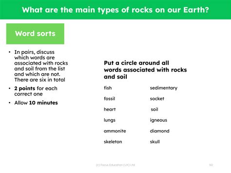 Word Sorts Science 2nd Grade