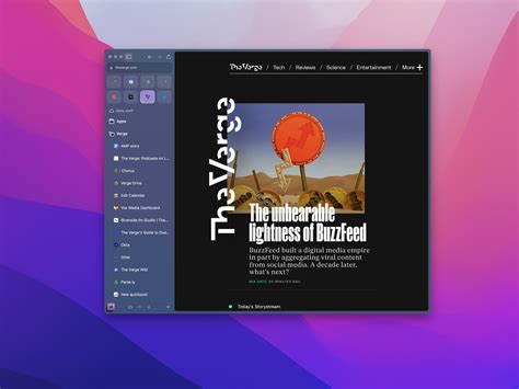 Arc Web Browser Review A New Way Of Using The Internet The Verge News Summary United