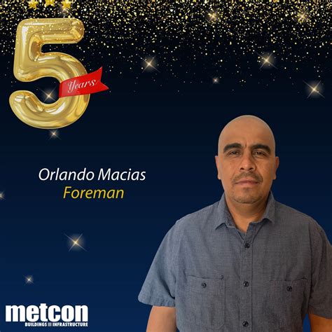 Metcon Inc On Linkedin Fiveyearsofservice Dedication Teamplayer Constructionindustry