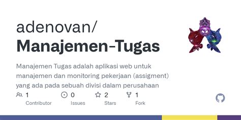 GitHub Adenovan Manajemen Tugas Manajemen Tugas Adalah Aplikasi Web Untuk Manajemen Dan