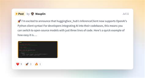 Wauplin On Hugging Face 🚀 Im Excited To Announce That Huggingface