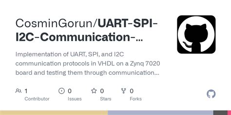 Github Cosmingorun Uart Spi I C Communication Protocols Vhdl Zynq Implementation Of Uart