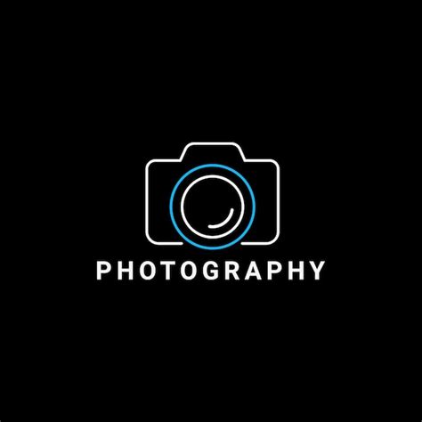 카메라 로고 디자인 프리미엄 벡터