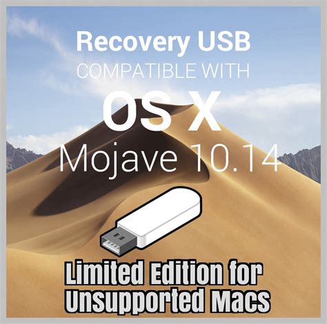 MacOS Mac OS X Mojave USB Full Install For Unsupported Macs