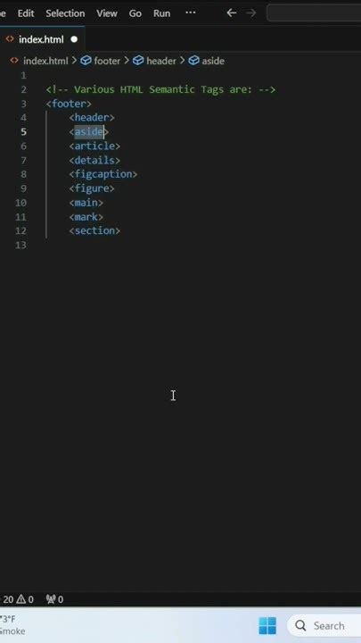Semantic Vs Non Semantic Element Javascript Interviewquestion Frontendquestions Youtube