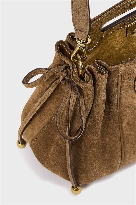 Sac à Main En Cuir Velours Intérieur Métallisé Toundra Mini Dany Gerard Darel