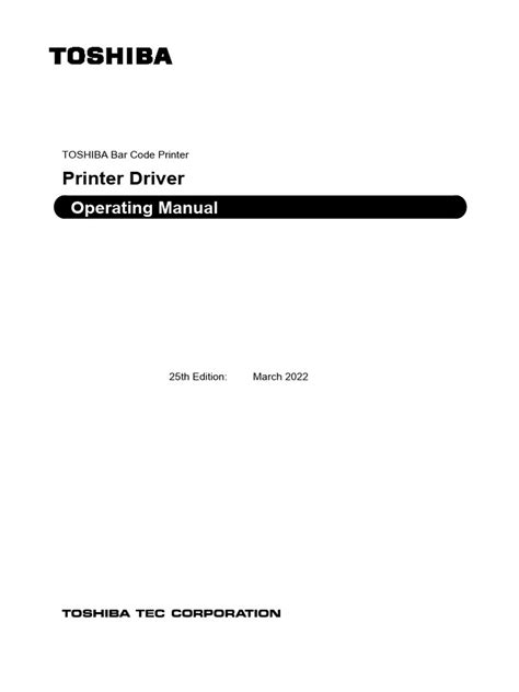 Printer Driver Manual 25th Pdf Microsoft Windows Printer Computing