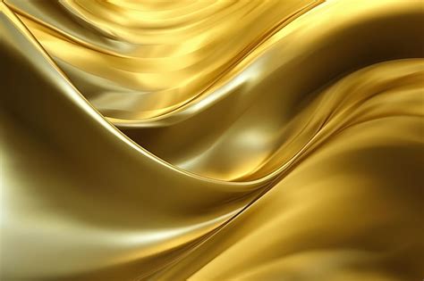 Premium Ai Image Abstract Golden Wave Textured Background