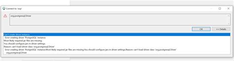 dbeaver 21 3 3 giving issue while connecting the postgresql db · issue