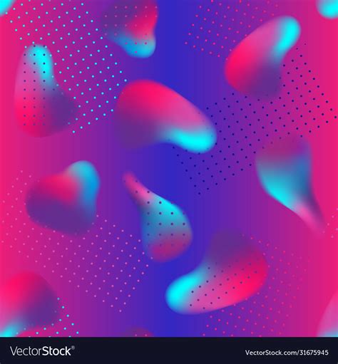 Seamless Pattern Liquid Abstract Amoeba Royalty Free Vector