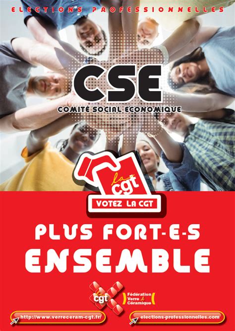 affiches cse la cgt verre and céramique