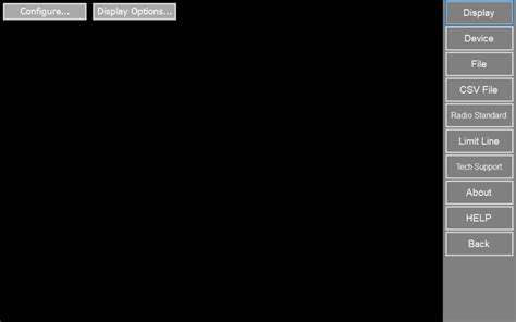RF Explorer Pro Manual Configuration Options