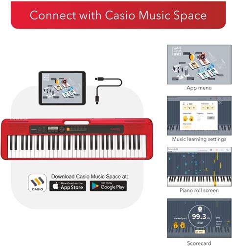Casio Casiotone Ct S200 61 Key Portable Keyboard 400 Tones 77 Rhythms Dance Music Mode Usb
