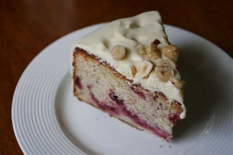 What S For Dinner Mum Raspberry Hazelnut Cake With Maple Cream Cheese