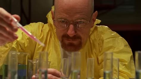 Walter White Walter White Chemistry Breaking Bad Yellow Suit Scene