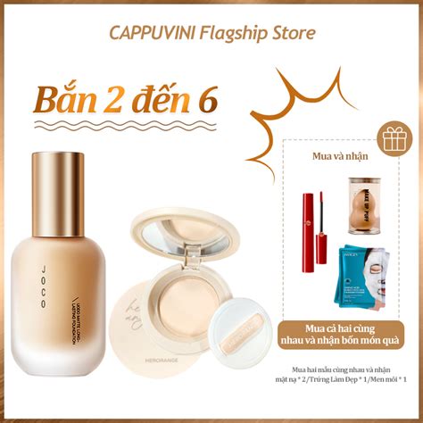 Joco Kem Nền Joco Kem Che Khuyết Diểm Lâu Trôi Chứa Kem Nền Dạng Lỏng Phấn Kiểm Soát Dầu Quà