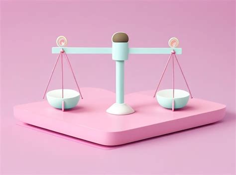 Premium Ai Image Balancing Act Cartoonstyle Pros And Cons On Scales