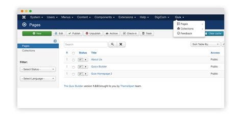 quix the most advanced drag and drop website builder for joomla