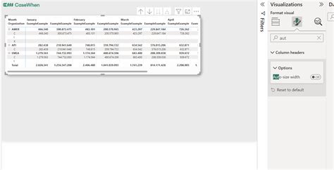Enhancing Table Display With Fixed Column Widths In Power BI CaseWhen
