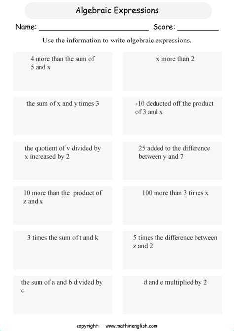 Writing Math Expressions Mathml Editor An Example Of An Algebraic