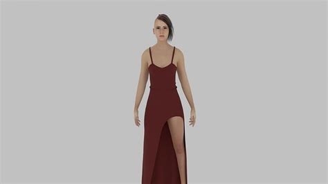 3d Model Sexy Woman Character Vr Ar Low Poly Cgtrader