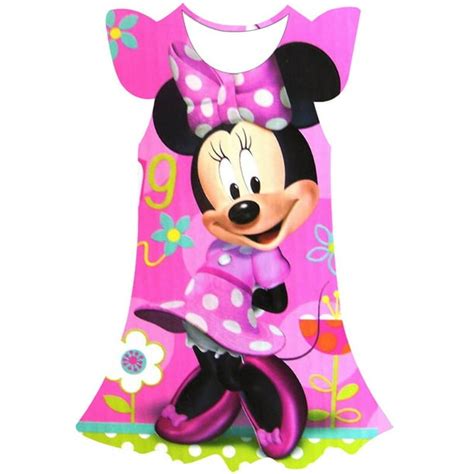 Verano Disney Nuevo Vestido De Mickey Mouse Para Niños Ropa Princesa