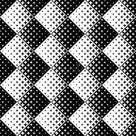 Abstract Monochrome Seamless Star Pattern Background Design Stock Vector Illustration Of