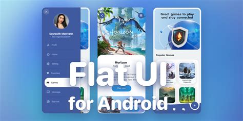 Flat UI Design Android Figma