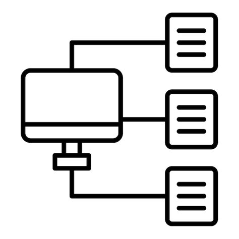 premium vector hierarchical structure icon